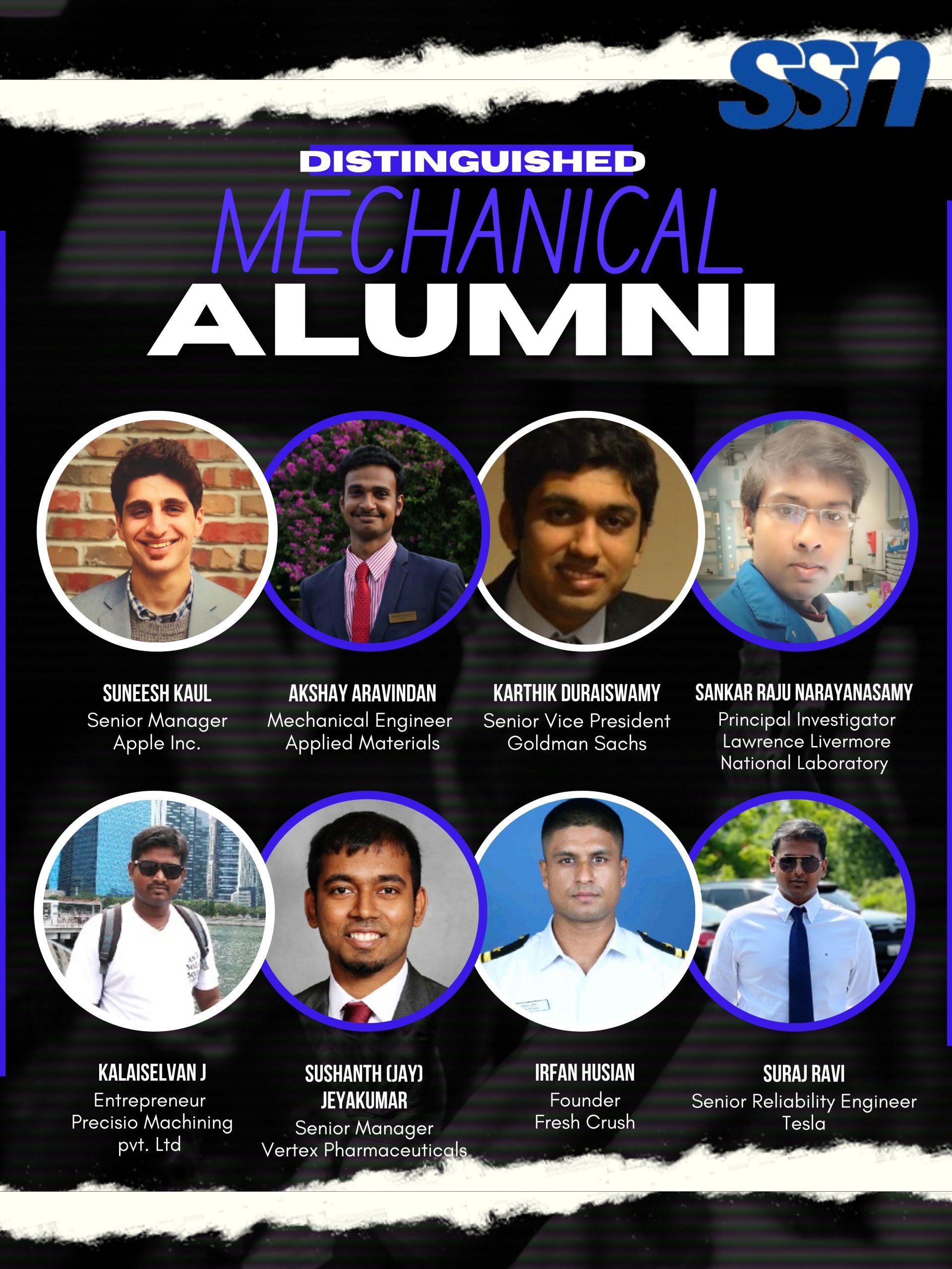 SSN Mechanical Engineering Department – BE, ME & Research Excellence