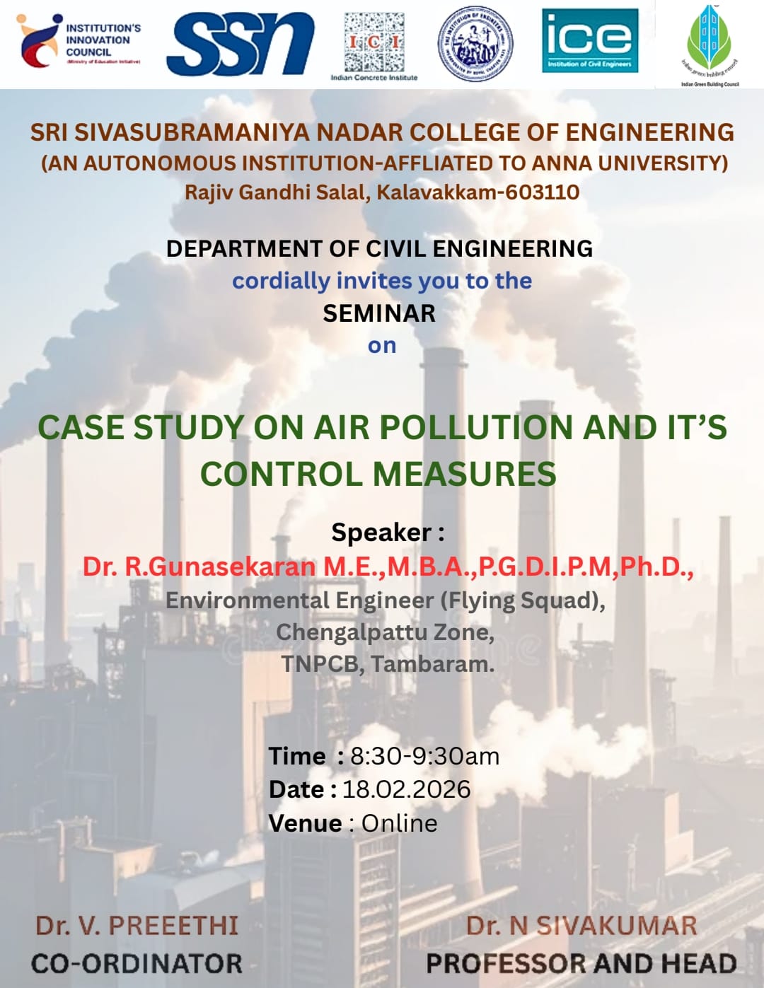 Case Study on Air Pollution and It’s Control Measures - SSN College Of ...